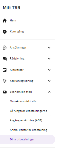 Kan jag se mina utbetalningar? – Kundcenter